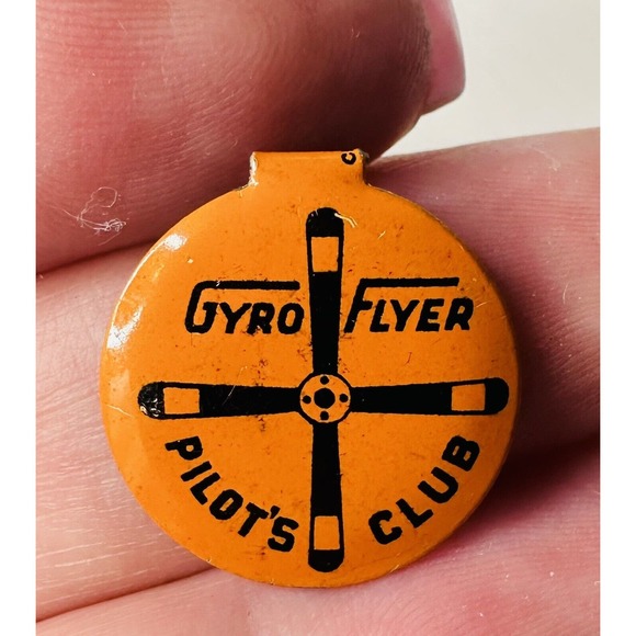 Unbranded | Other | Vintage Metal Pin Gyro Flyer Pilots Club 946 ...